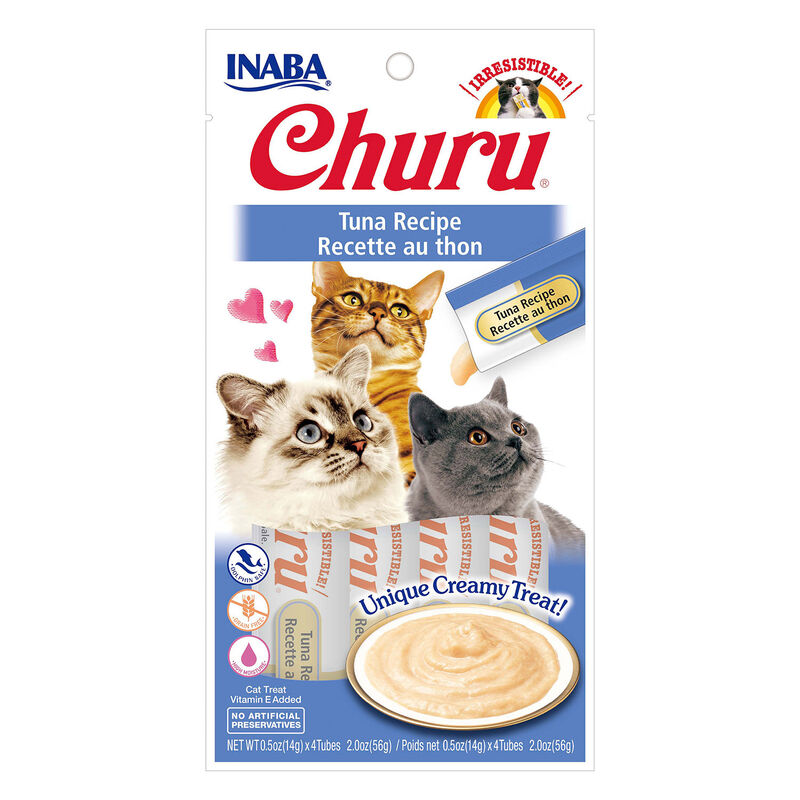 Inaba - Churu Puree - Tuna Recipe - 4 Tubes – LuckyPets